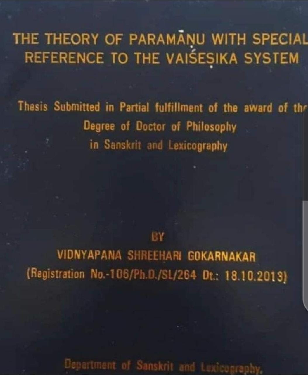 Heartiest congratulations to Dr. Vidnyapana Shreehari Gokarnakar – PTVEM Secondary School
