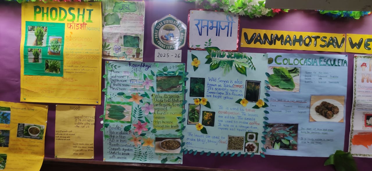 Report on Nature Project – ‘Raanbhaji’ – PTVEM Secondary School